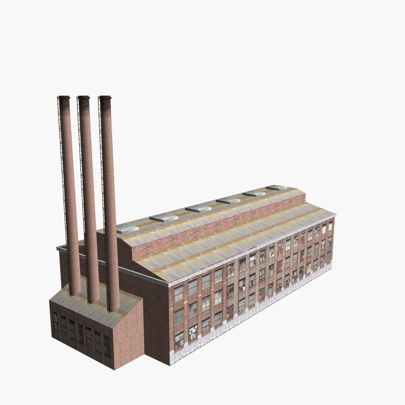 3d factory building