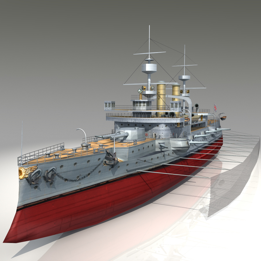 hms triumph battleship 3d max