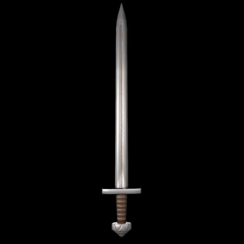 viking wide sword 3d model