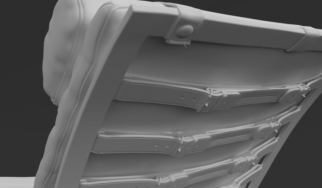 Chair modeled seams 3D model - TurboSquid 1524690