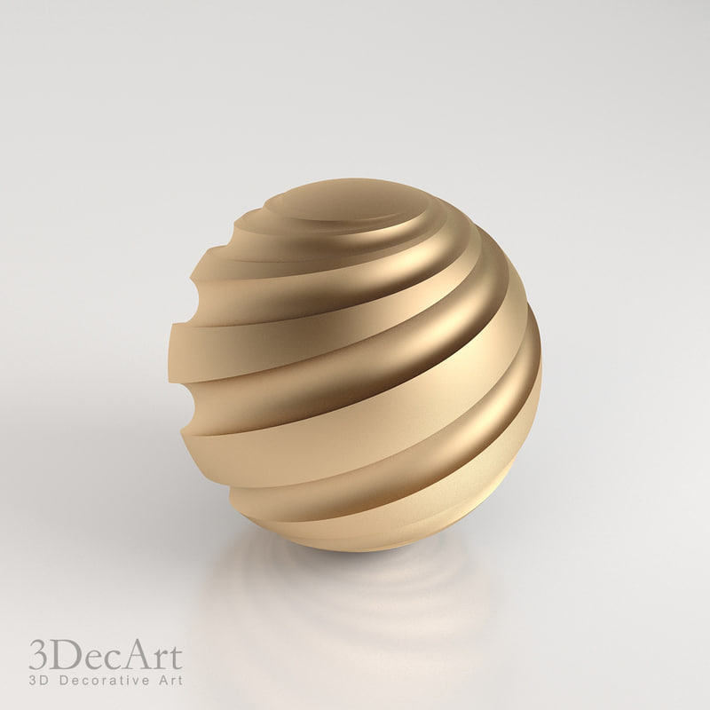 sphere spiral 3d model