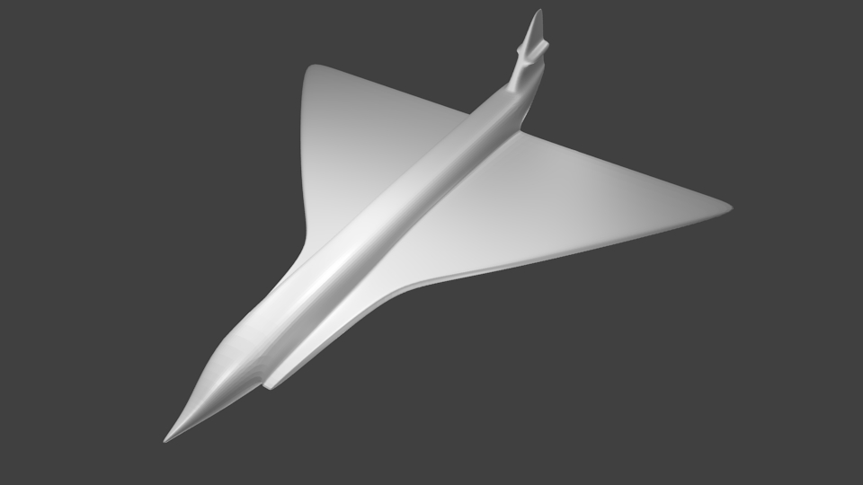 3d model concorde