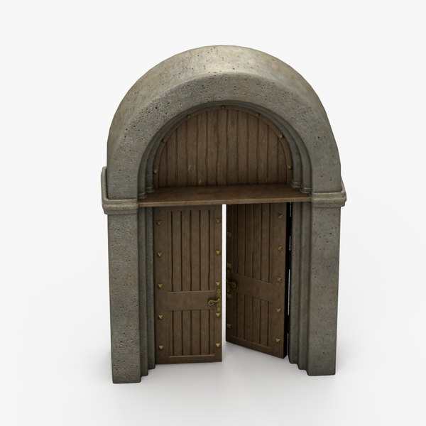 castle gate 3d model