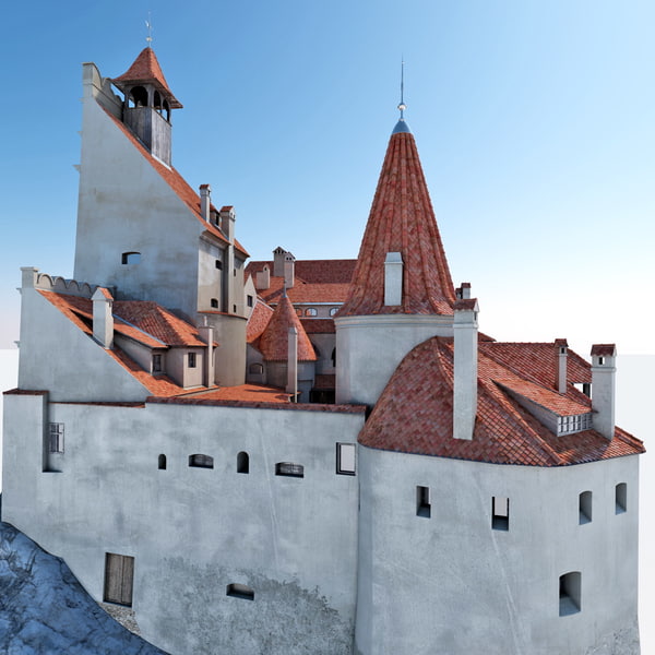 dracula castle bran c4d