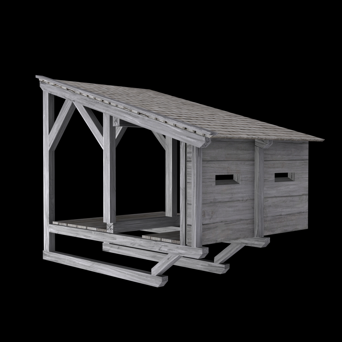 hoarding section 3d obj