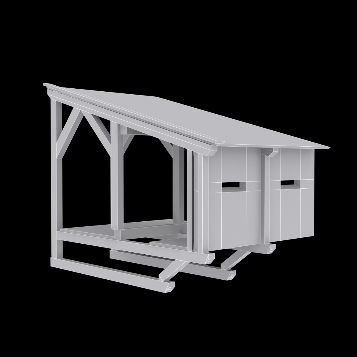 hoarding section 3d obj