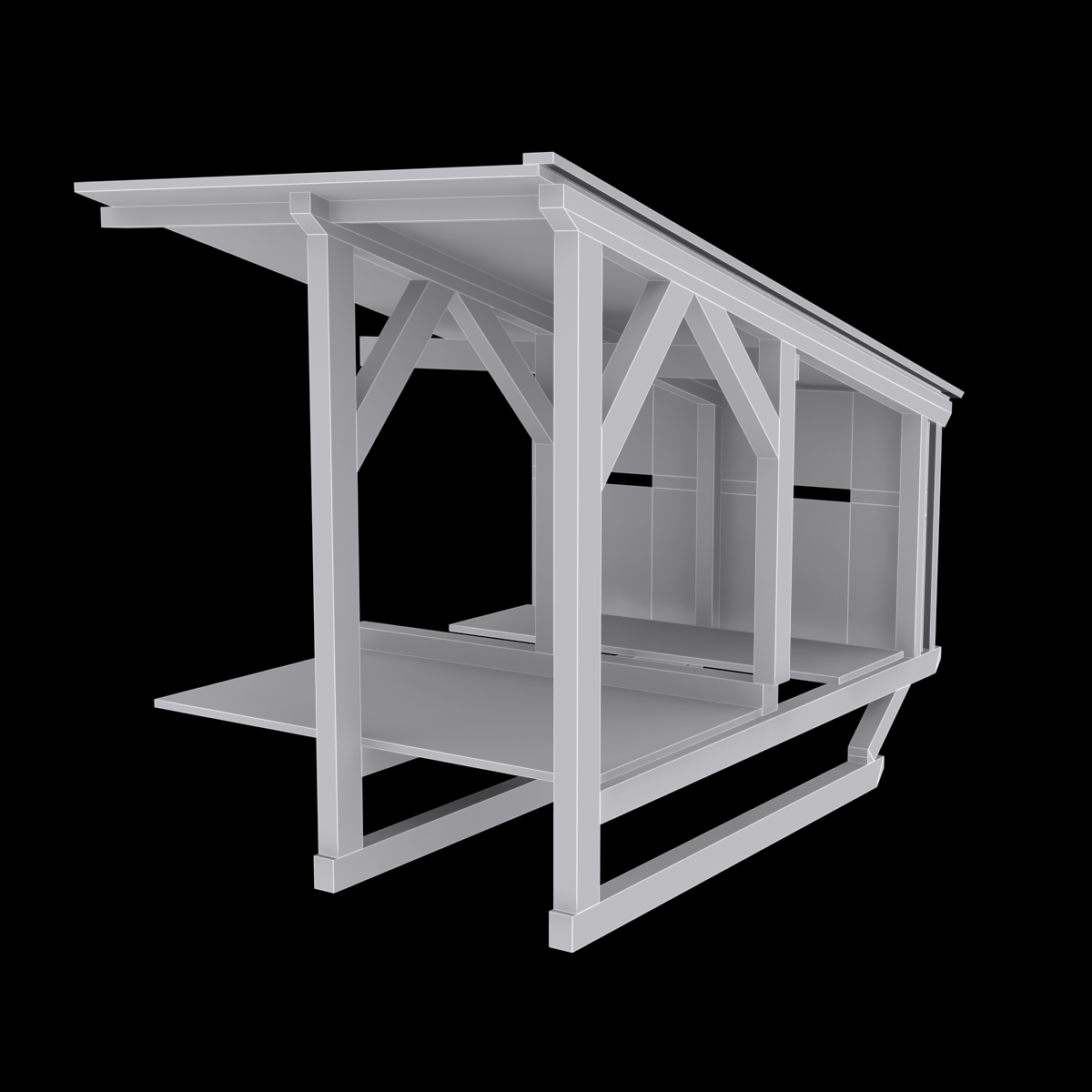 hoarding section 3d obj