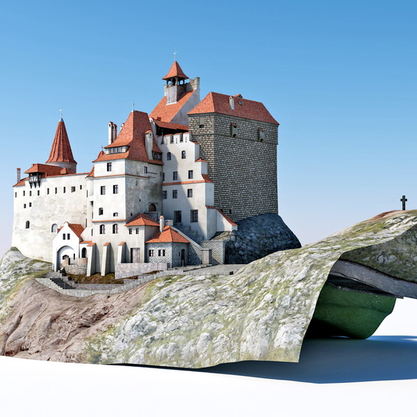 dracula castle bran c4d