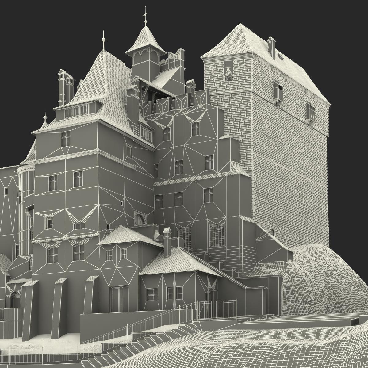 dracula castle bran c4d