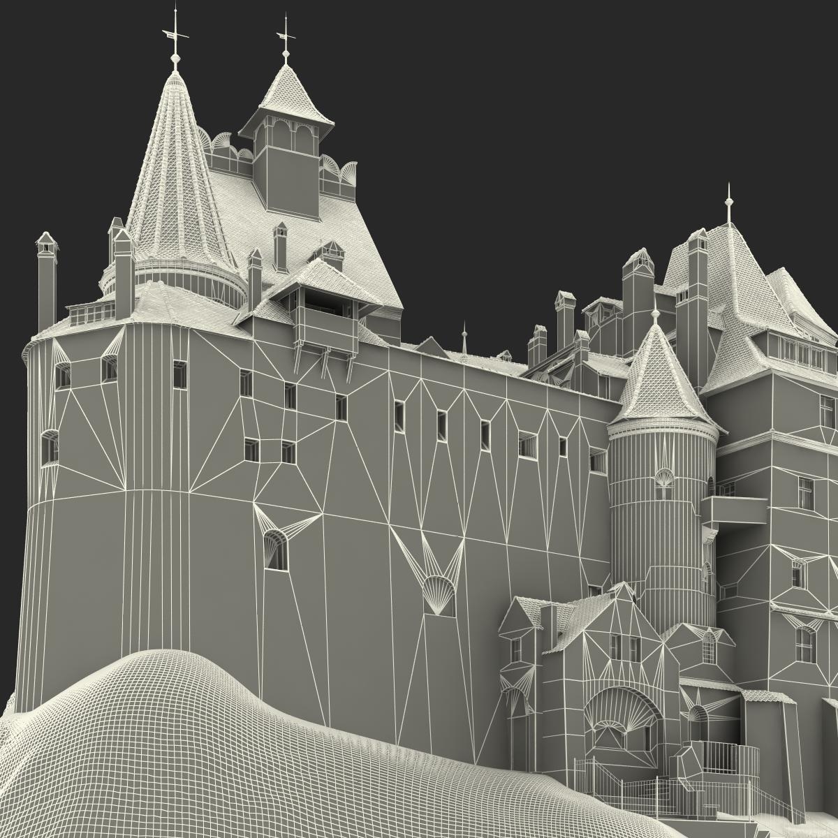 dracula castle bran c4d