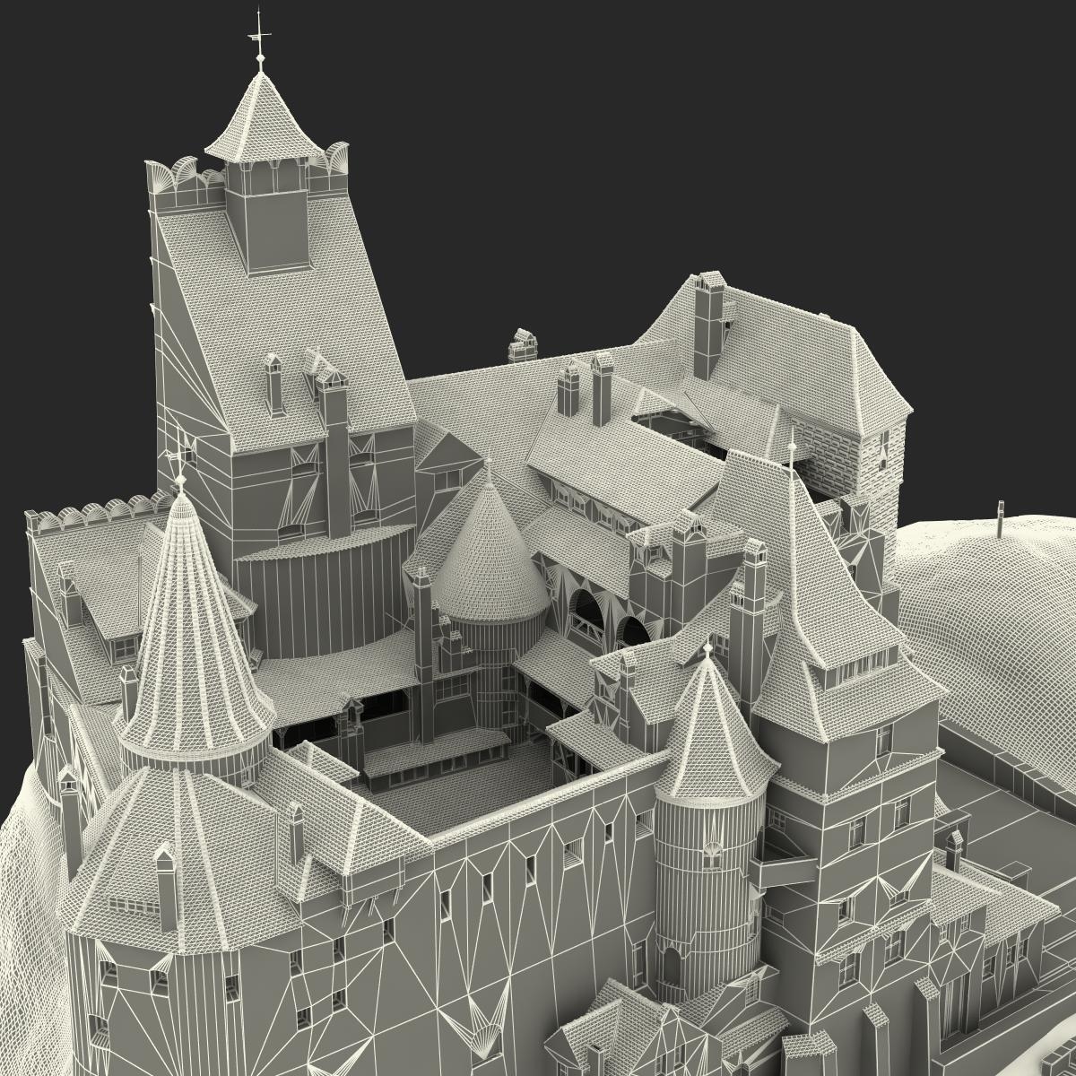 dracula castle bran c4d