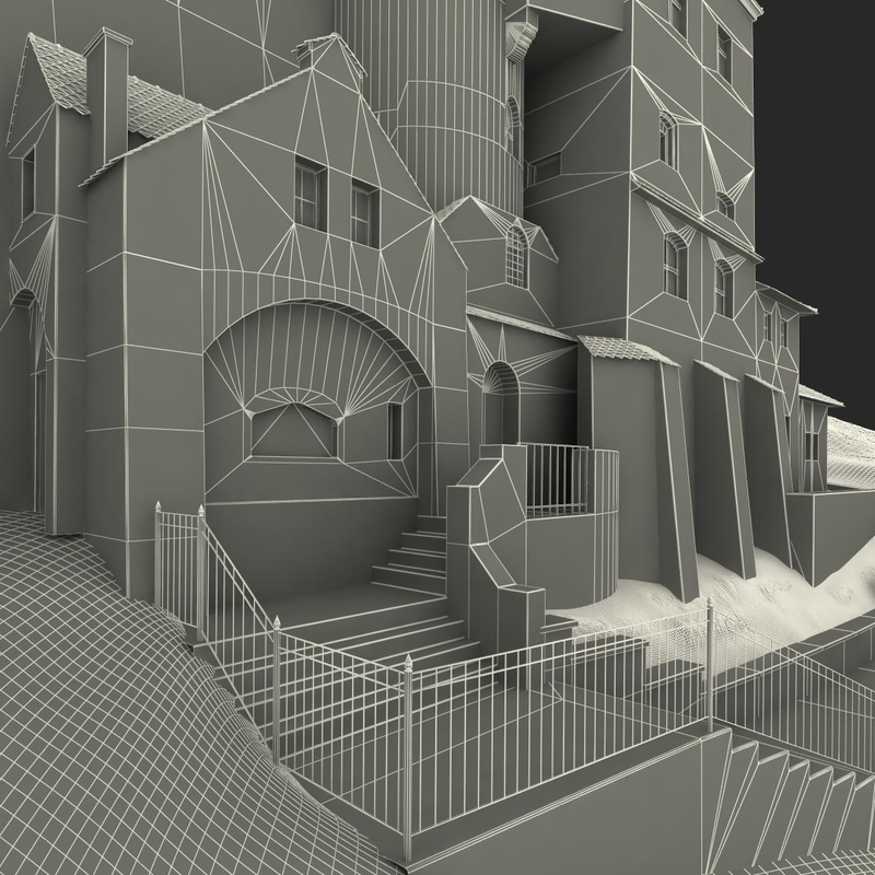 dracula castle bran c4d