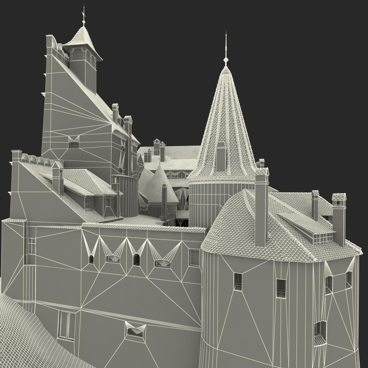 dracula castle bran c4d