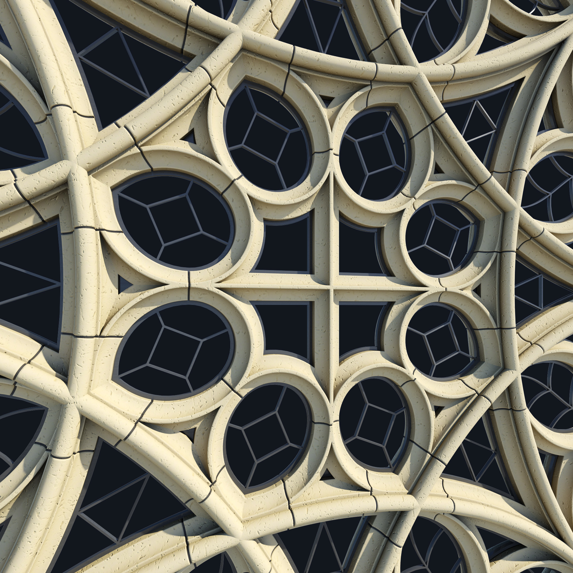 gothic rose window collegiate 3d 3ds