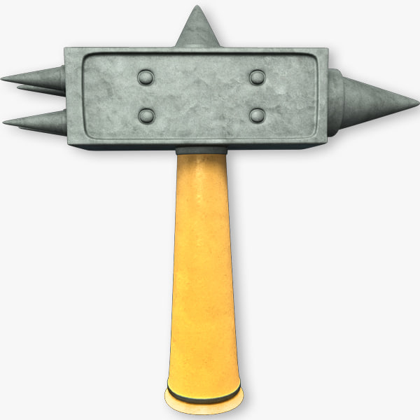 hammer weapon 3d c4d
