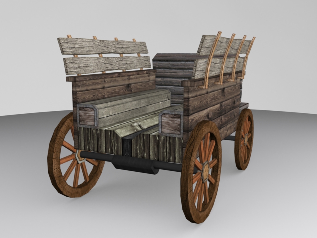 Transporte Medieval Low-Poly Modelo 3D - TurboSquid 906354