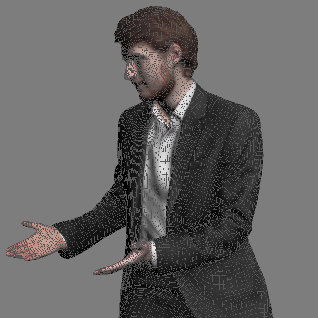 realistic human 3d model