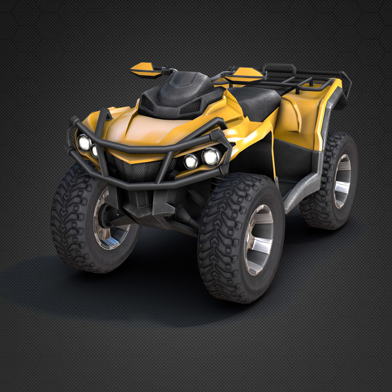 atv vehicle 3d 3ds