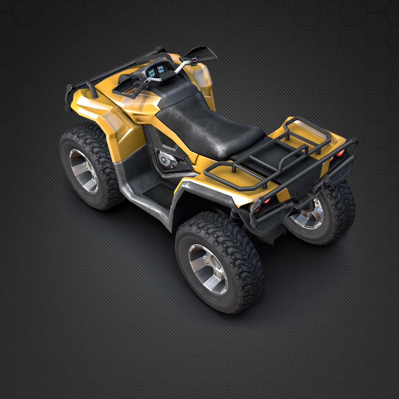 atv vehicle 3d 3ds