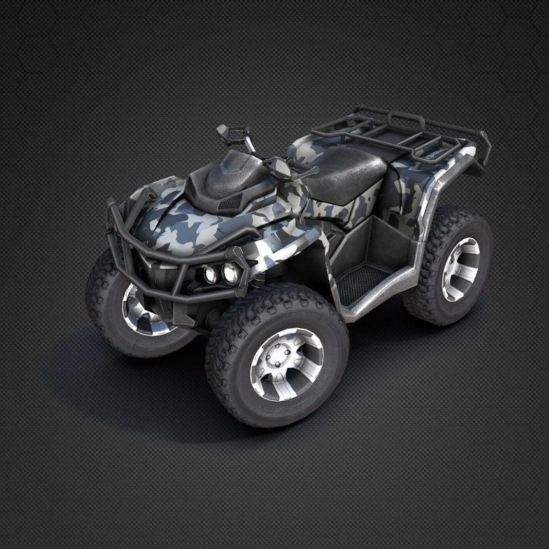 atv vehicle 3d 3ds