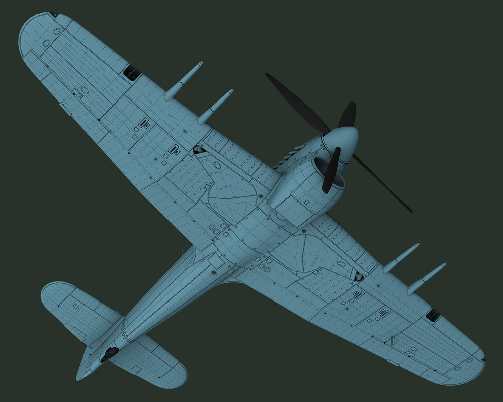 3d hawker typhoon mk ib model