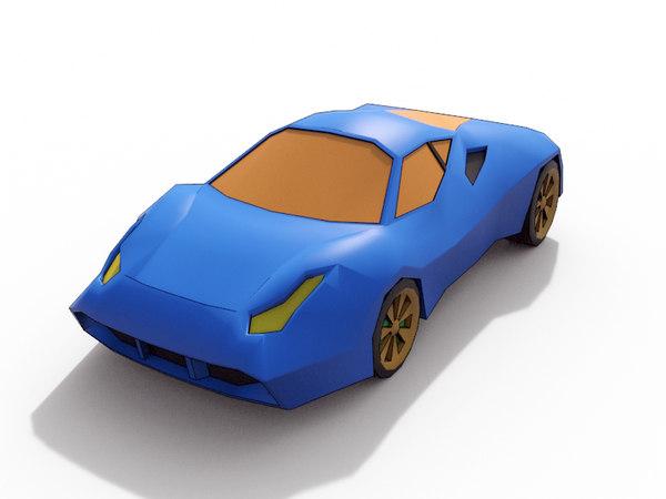 cartoon car 3d 3ds