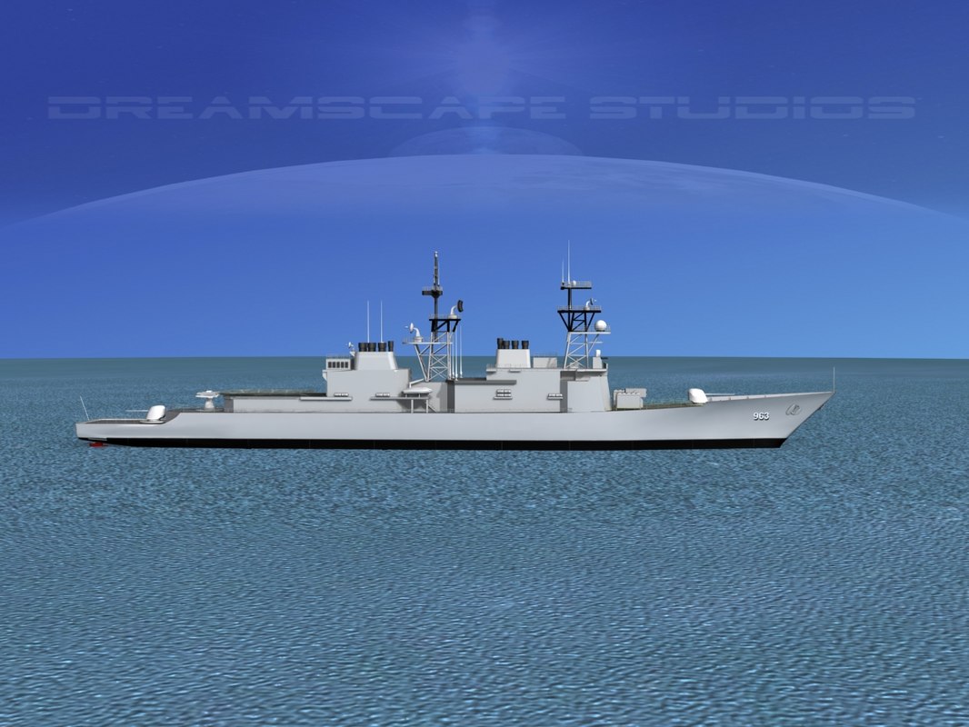 3d model destroyers class spruance