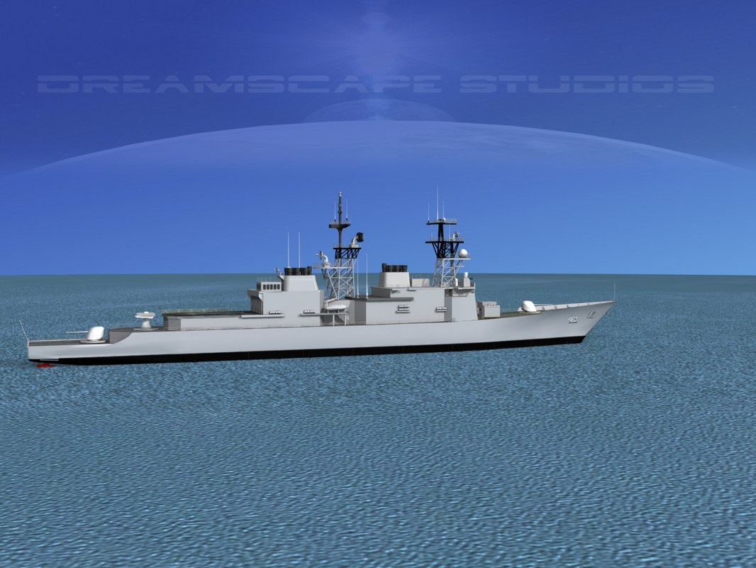 3d model destroyers class spruance