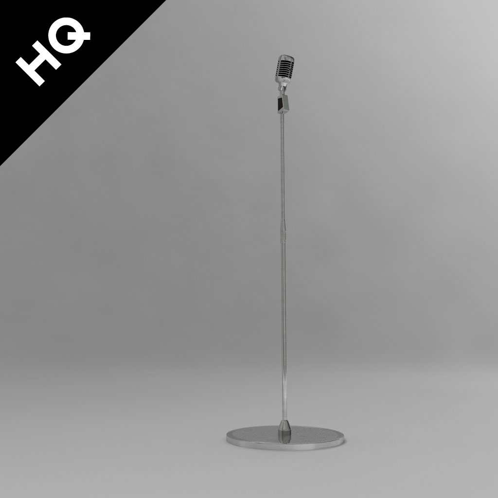 3d model microphone mic micro