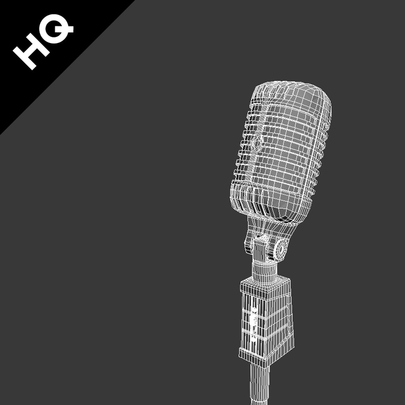 3d model microphone mic micro