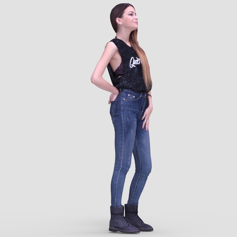 realistic human 3d model