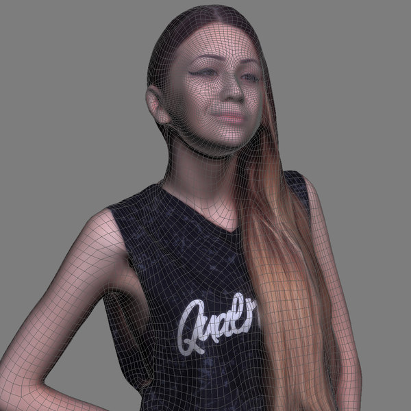 realistic human 3d model