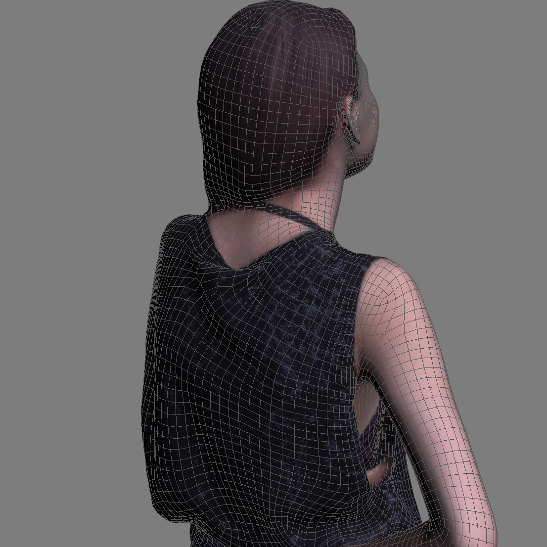 realistic human 3d model