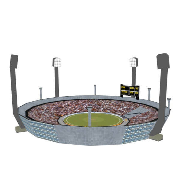 3d model cricket stadium