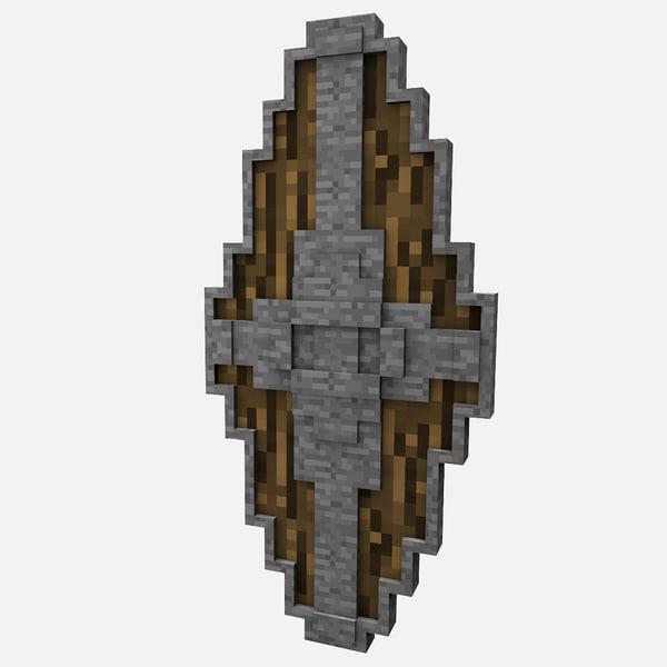 3d c4d minecraft shield pack