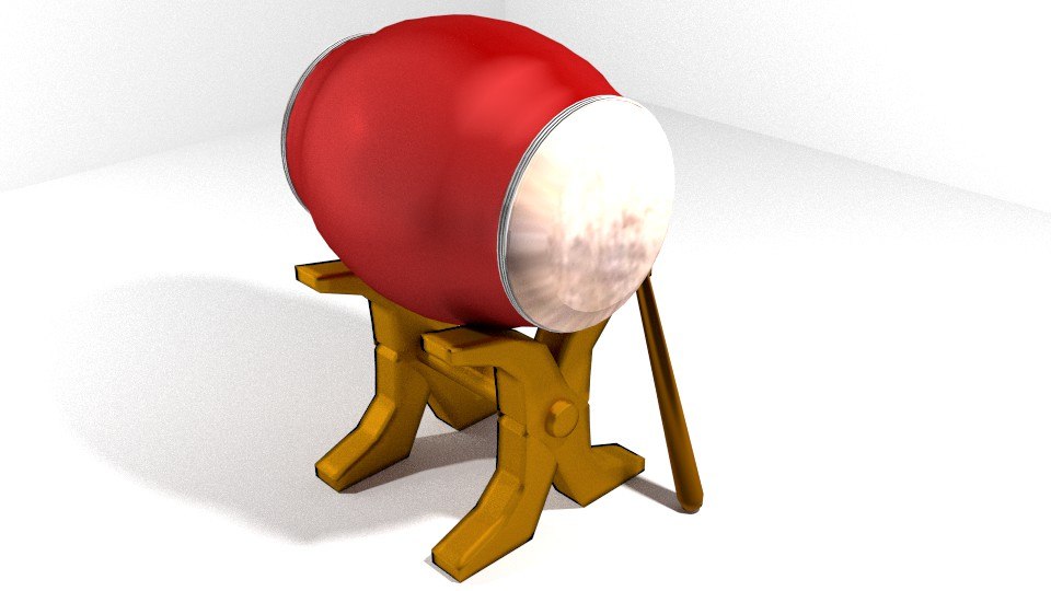 beduk musical instrument 3d 3ds