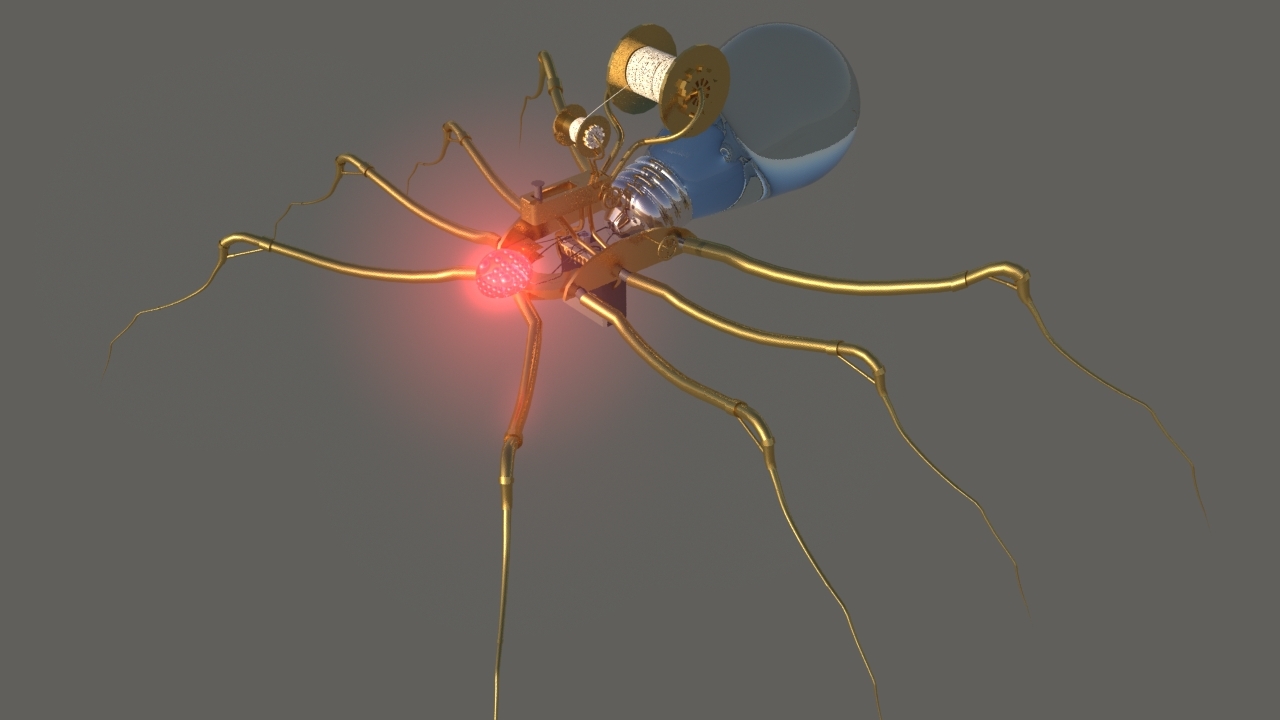 maya spider rigged