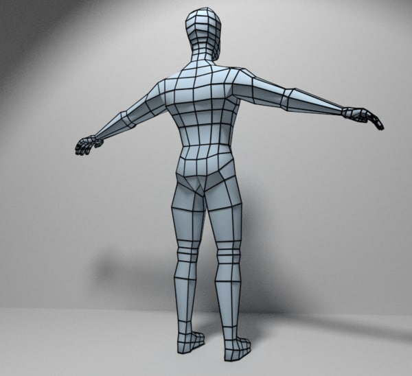 3d optimized base mesh model