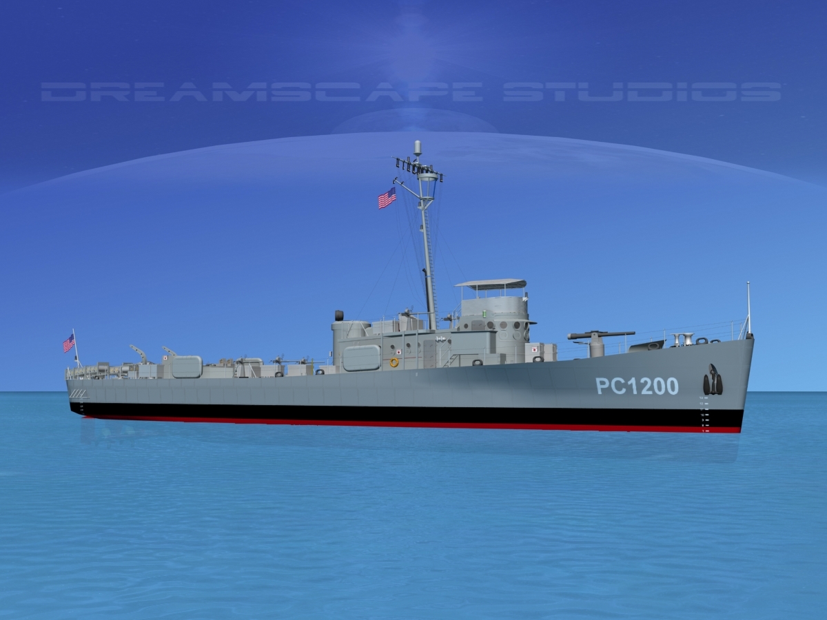 3d pcs submarine chasers model