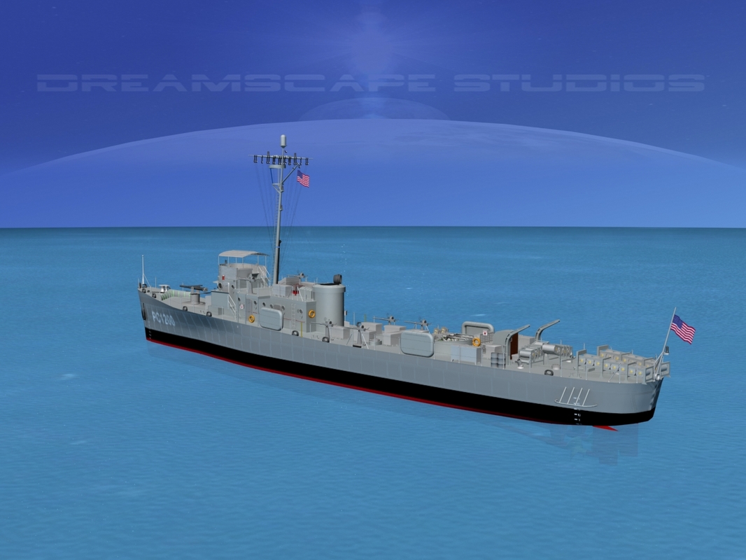 3d pcs submarine chasers model