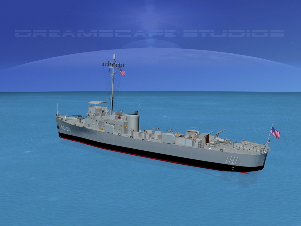 3d pcs submarine chasers model