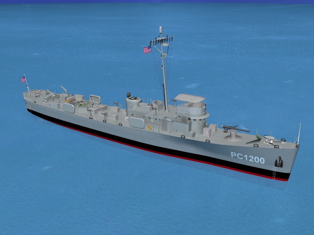 3d pcs submarine chasers model