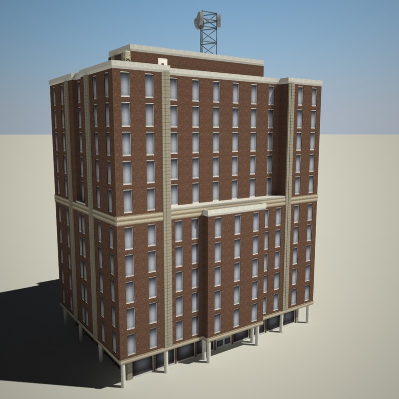 city building 3d obj