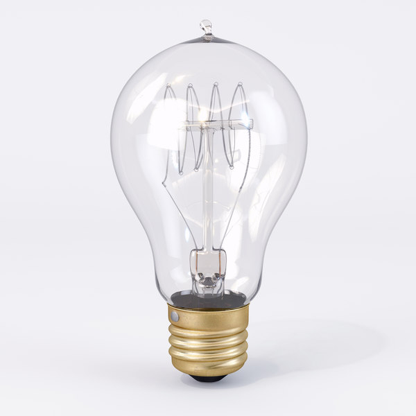 3d vintage spherical-shaped edison light bulb