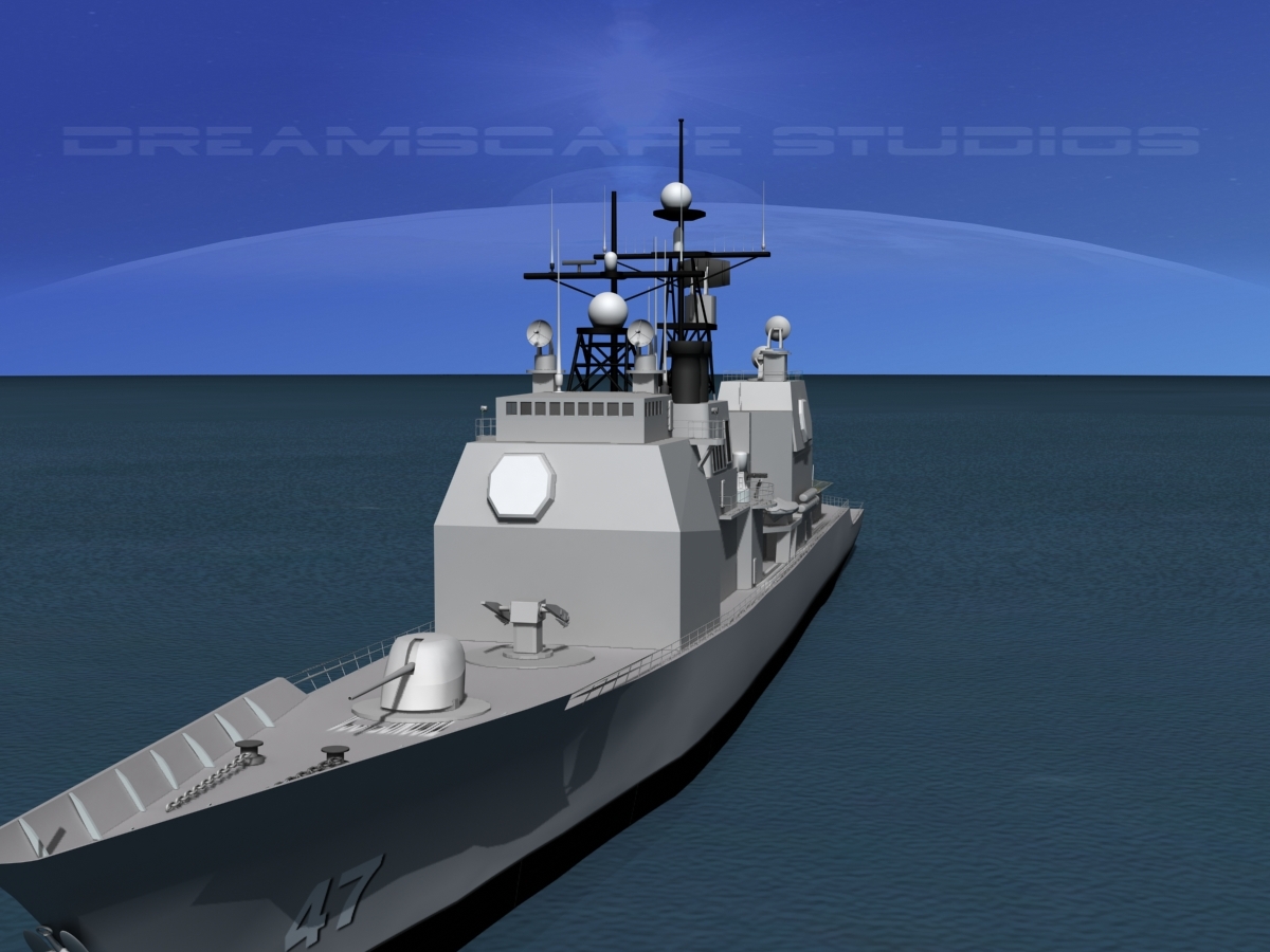 Ticonderoga 클래스 크루저 CG64 USS Gettysburg 3D 모델 - TurboSquid 908435