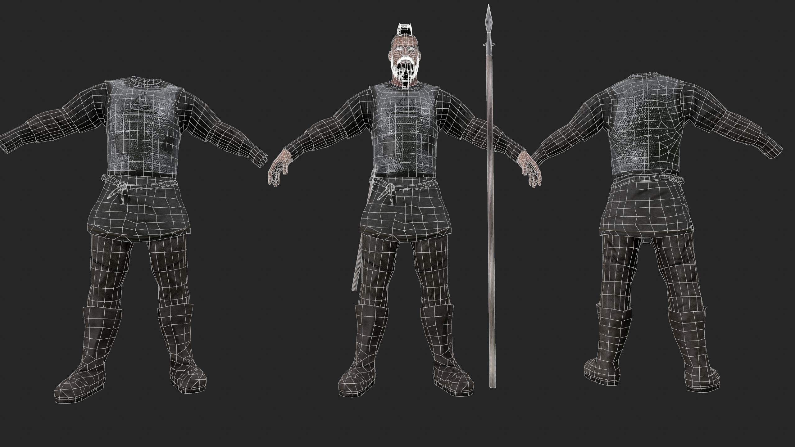 viking warrior 3d model