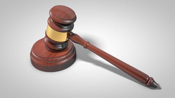 gavel board 3d model