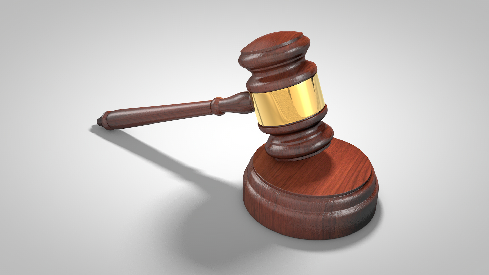 gavel board 3d model