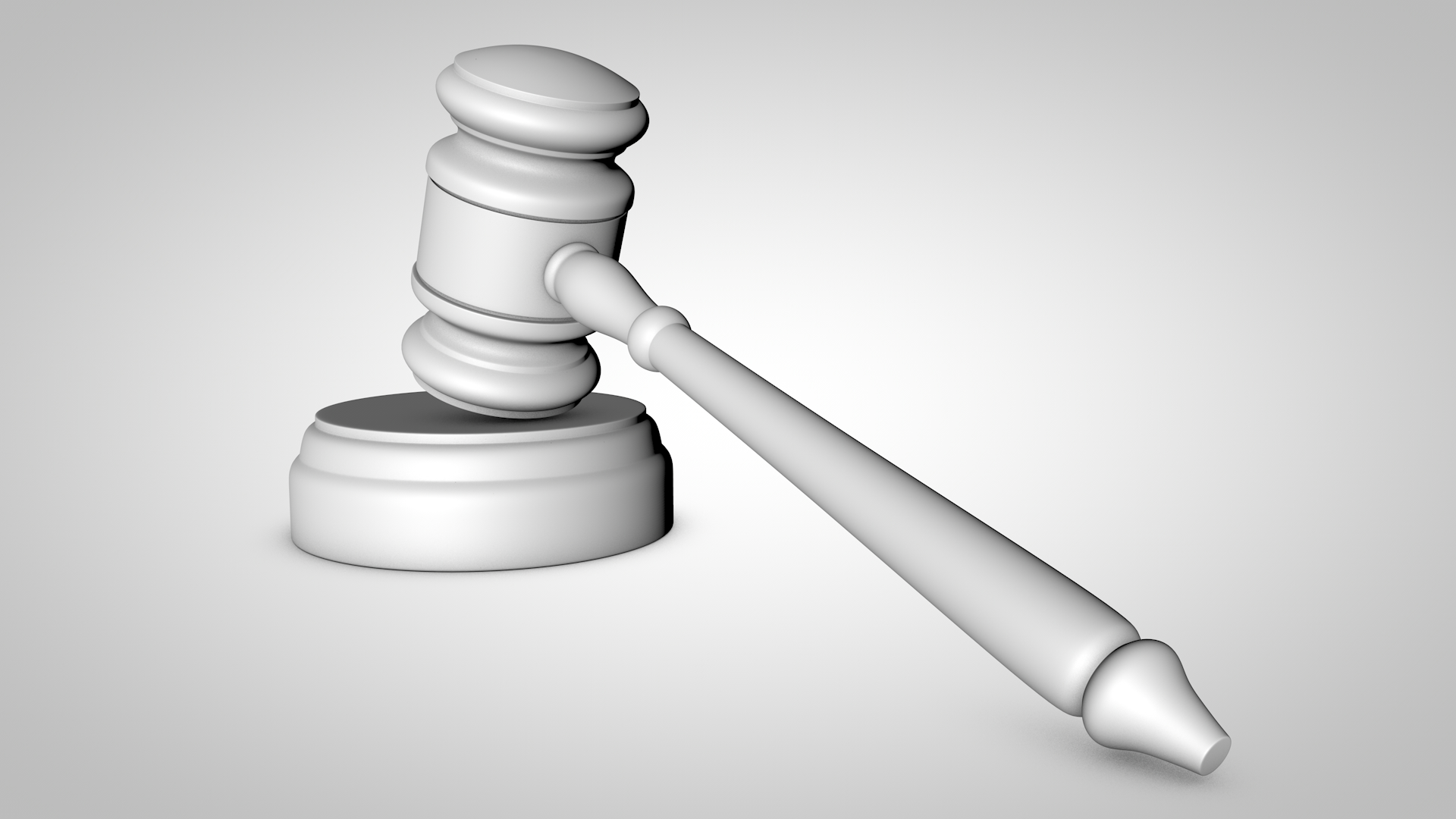gavel board 3d model