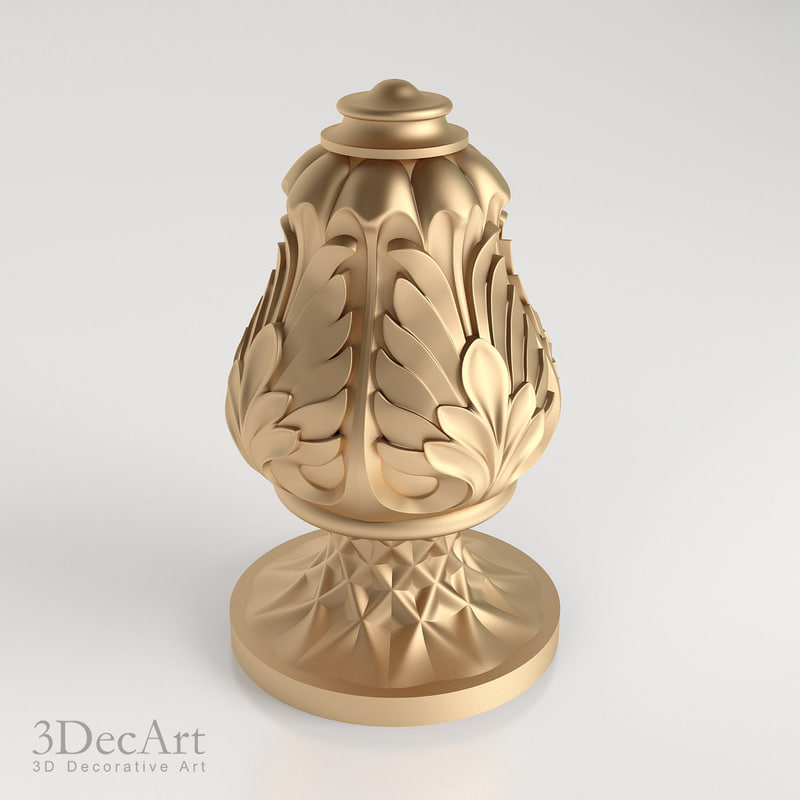 decorative finial 3d model